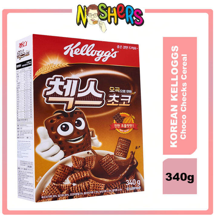 Noshers Kelloggs Choco Checks Cereal 340g Korean Food | Lazada PH
