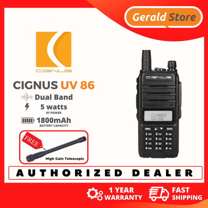 New! Cignus UV86 Dual Band 5 Watts UV-86 Power Cheapest Dual Band NTC ...