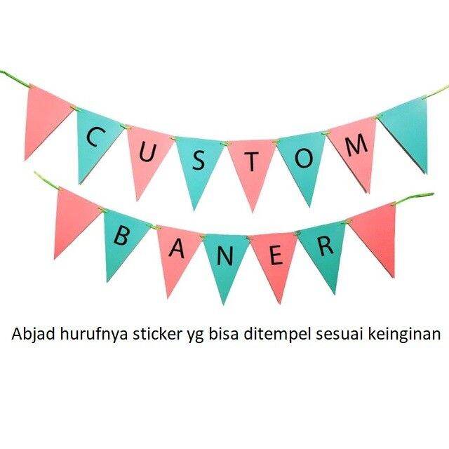 Banner DIY Segitiga/ Bunting Flag Custom Segitiga | Lazada Indonesia