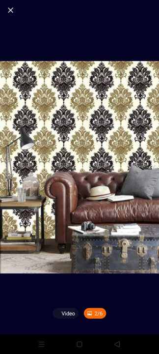 Wallpaper Dinding Motif Batik Hitam Cream 10m X 45cm Lazada Indonesia