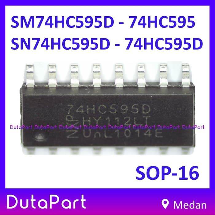 50 PCS 74HC595D 74HC595 SM74HC595D SN74HC595D SMD Shift Register Chip ...