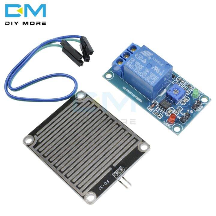 Seasboat 12v Raindrops Controller Module Rain Sensor Relay Module for ...