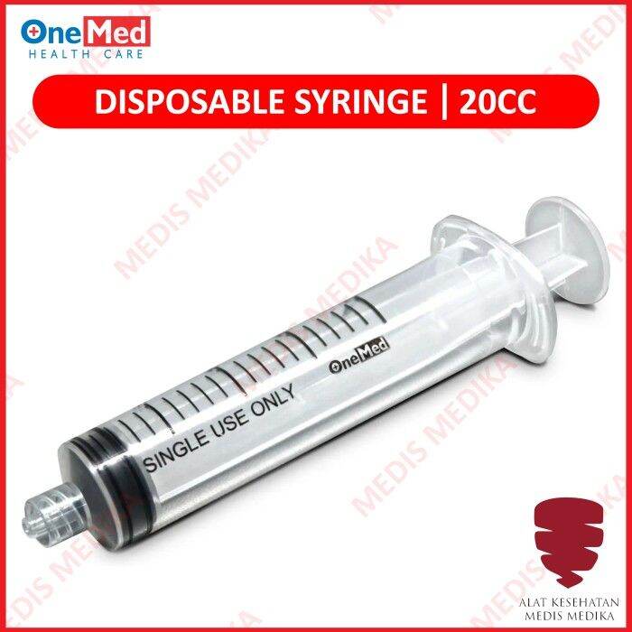 Syringe 20cc Luer Lock Onemed Spet Spuit Suntikan Suntik Lubang Tengah 20ml 20 ml cc | Lazada ...