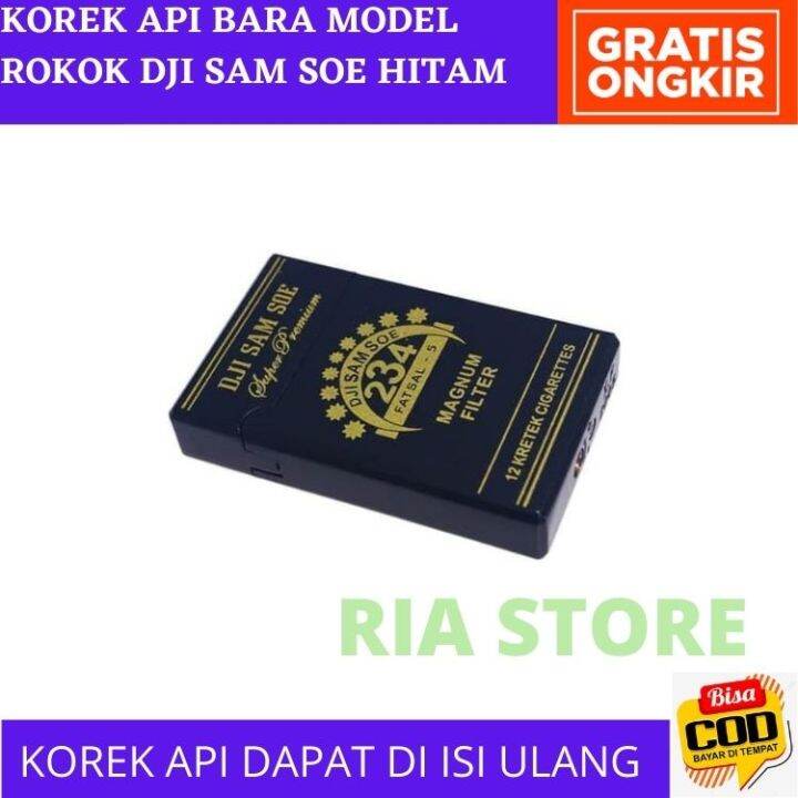 KOREK API BRAND ROKOK DJI SAMSOE HITAM KOREK LIGHTER MANCIS / KOREK ...