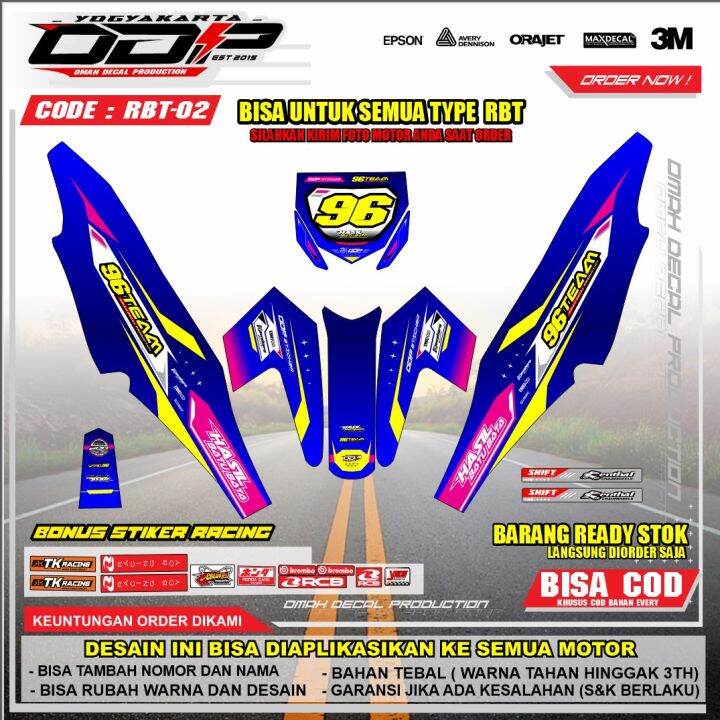 "⭐⭐⭐⭐⭐ VARIASI aksesoris decal YAMAHA RBT JUPITER VEGA NEW, full body ...