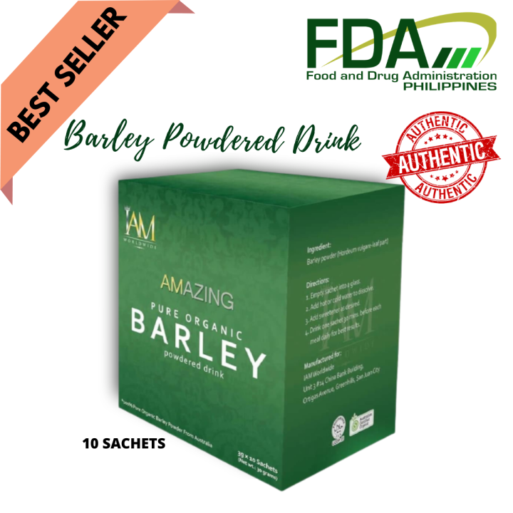 Authentic I Am Barley Pure Organic Powdered Drink From Australia (10 ...