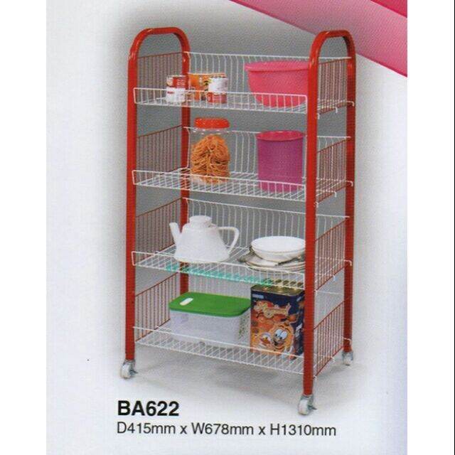 KT WARE 4 tier multi purpose rack/bekery rack/rak baju beroda rak ...