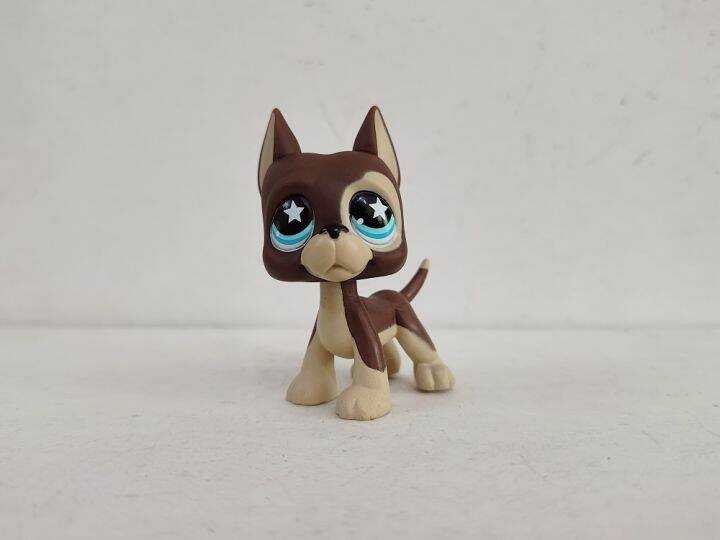 LPS ของเล่นสำหรับสัตว์เลี้ยงดวงตารูปดาวเกรทเดนสีน้ำตาล #817ของเล่นเด็ก ...