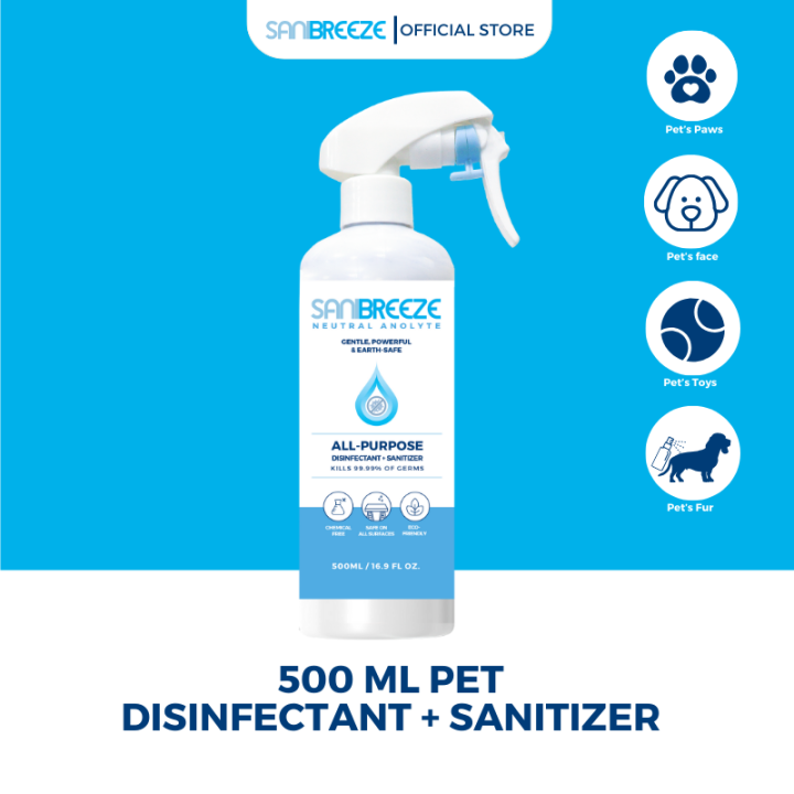 Sanibreeze Pet Care Solution 500mL Hypochlorous Anolyte 200PPM | Lazada PH