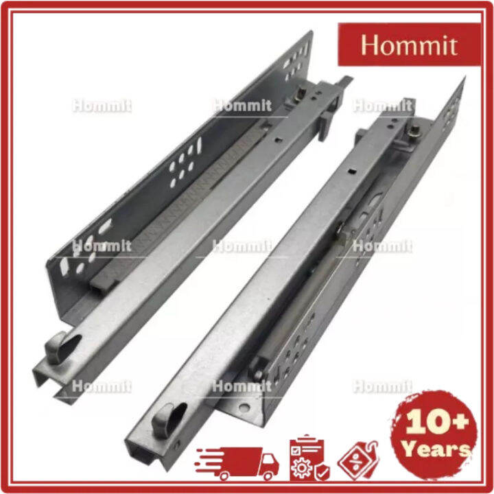 12" - 22" Drawer slide soft closing full extension undermount bottom ...