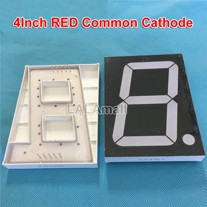 2pcs 1-Bit 4Inch RED Digit Led Display 7 Segment Display Common Cathode ...