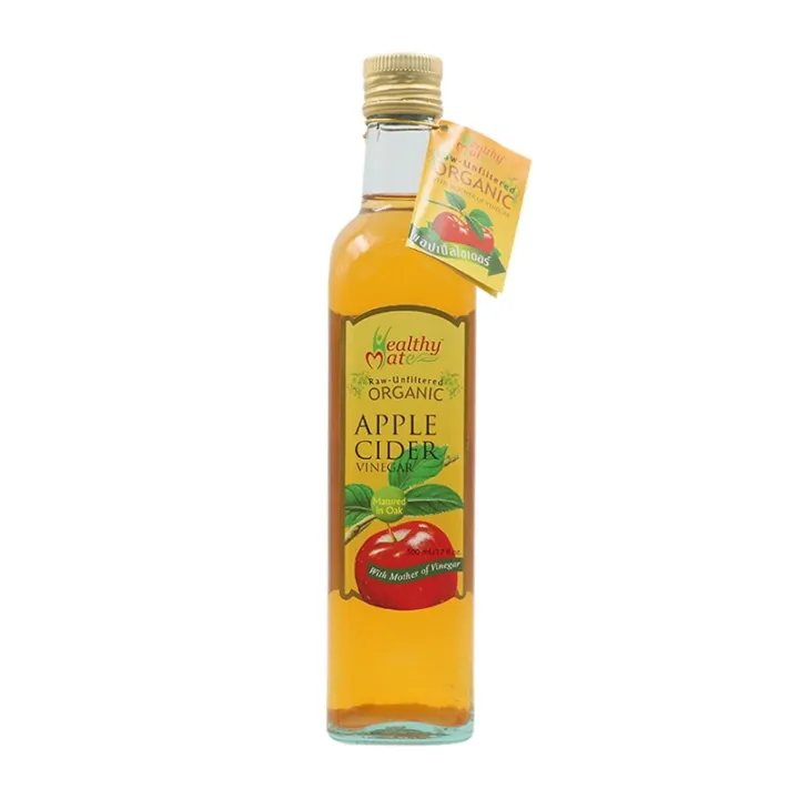Free delivery ส่งฟรี Happy Mate Raw Organic Apple Cider Vinegar 500ml ...