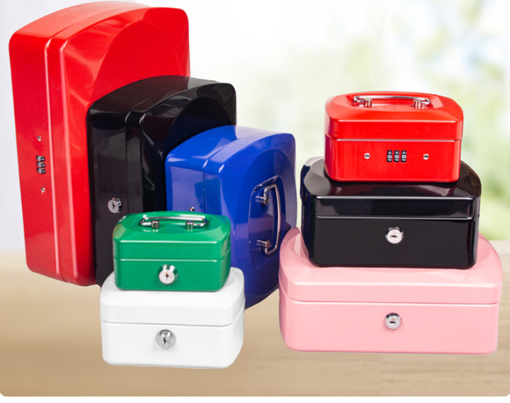 Mini pocket cash lock box with key cash storage box portable safe cash ...