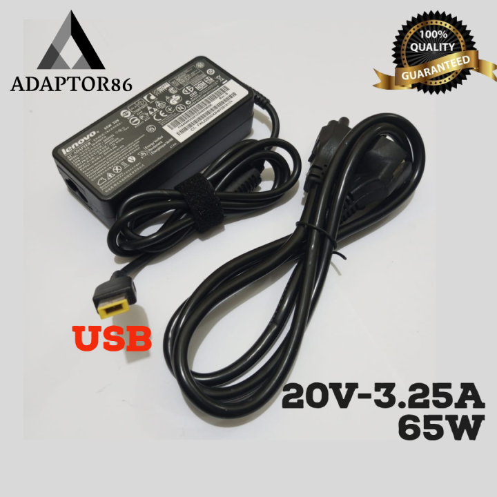 Charger Laptop Lenovo 65W 20V - 3.25A Ideapad 500 500S S210 S500 S510P U430 U430P U530 Z410 Z505 ...