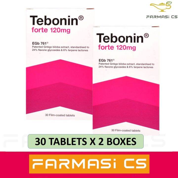 Tebonin forte 120mg 30 tablets x 2 Boxes (TWIN) EXP:02/2026 ...