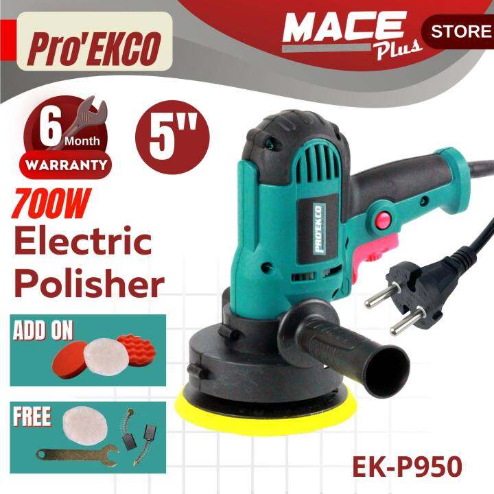 Pro'Ekco 700W Electrical Polisher 5" Pad Buffer Polishing Machine Car ...