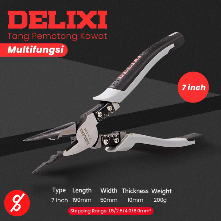 DUNIA PERKAKAS Tang Jepit / Tang kupas kabel multifungsi / Tang potong ...