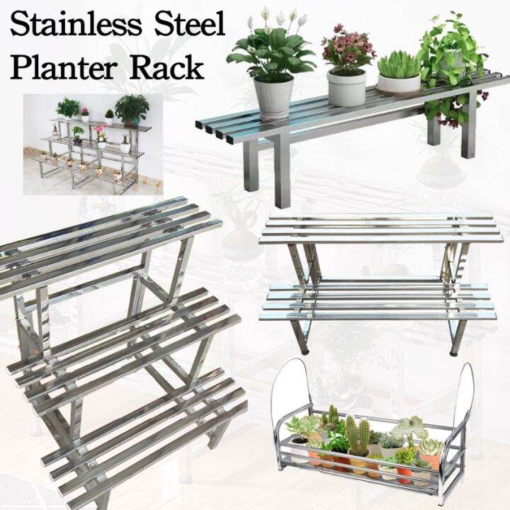 [HDB Parapet Corridor]Stainless Steel Hanging Plant Rack Planter ...
