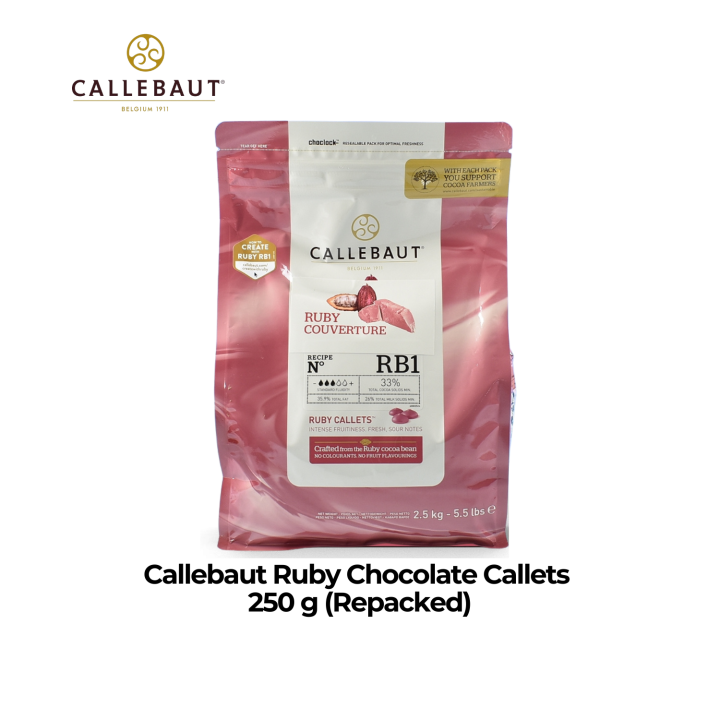 Callebaut Ruby Chocolate Callets (250 g- 1 kg, Repacked) | Lazada PH