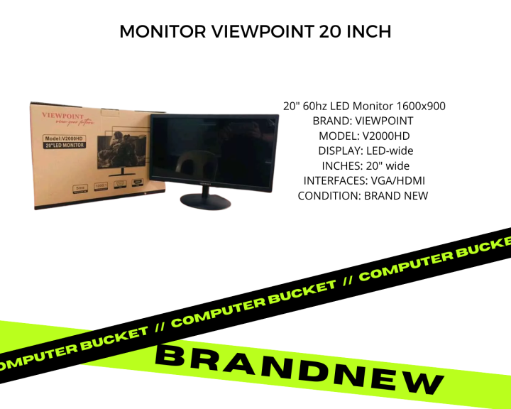 MONITOR VIEWPOINT 20 INCH | Lazada PH