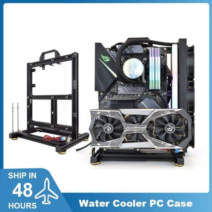 Mini ITX Gamer Cabinet MATX Open Computer Case Frame DIY Creative PC ...