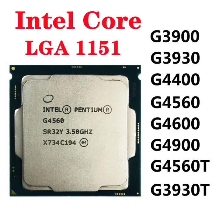 Original Used LGA 1151 Processor FOR Inte G3900 G3930 G4400 G4560 G4600 G4900 G5400 G3900T ...