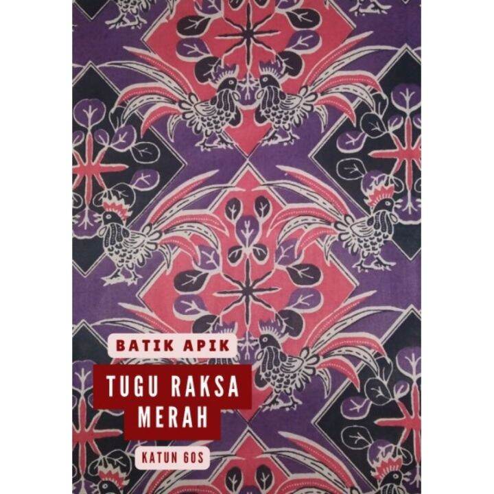 Kain Batik Motif Tugu Raksa Merah | Batik Khas Kabupaten Tangerang ...