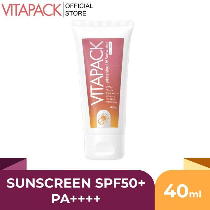 Vitapack Whitening UV Sunscreen with Sunflower Oil Vitamin E SPF50 PA ...