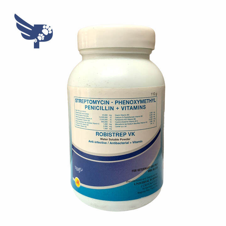 Robistrep VK 110g - Antibacterial + Vitamins - petpoultryph | Lazada PH