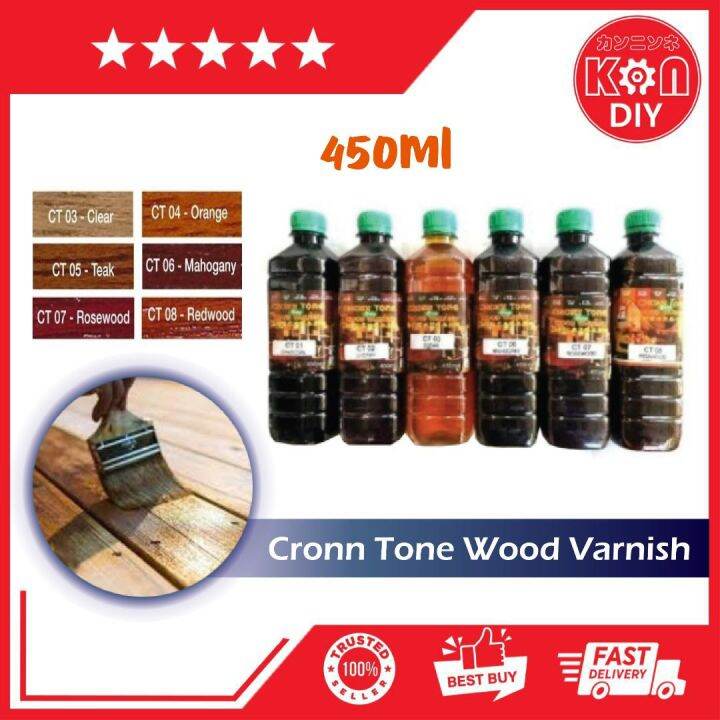KNN-DIY 450ML Cronn Tone Wood Varnish/Wood Shellac/Syelek Kayu/Kayu ...