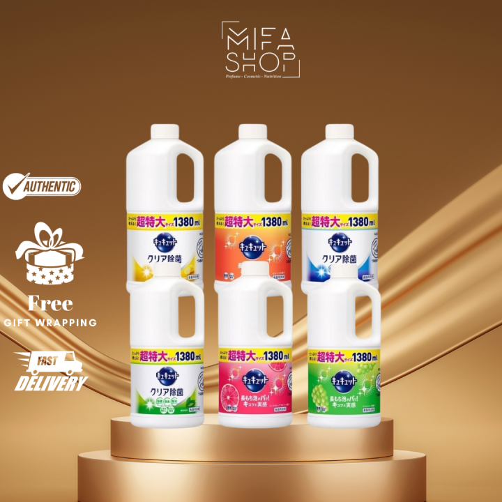 Nước Rửa chén bát Kyukyuto Kao Nhật Bản 1380ml | Lazada.vn