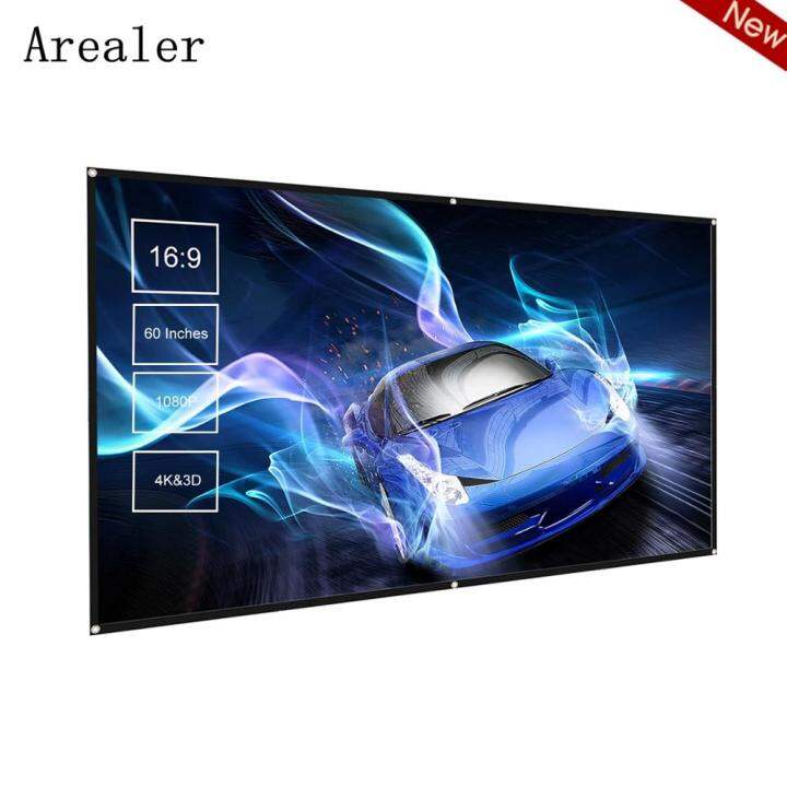 16:9 High Brightness Reflective Projector Screen 150 inches Portable ...