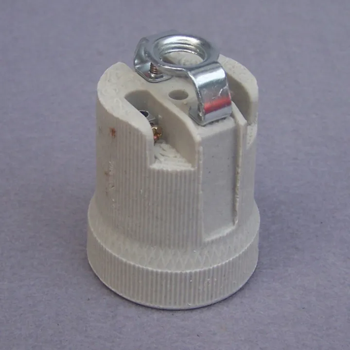 E27 Ceramic Lamp Socket For Edison Screw E27 Ceramic Socket Bulb Holder ...