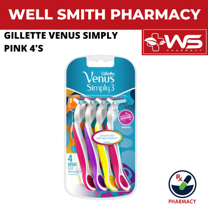 GILLETTE VENUS SIMPLY PINK 4'S | Lazada