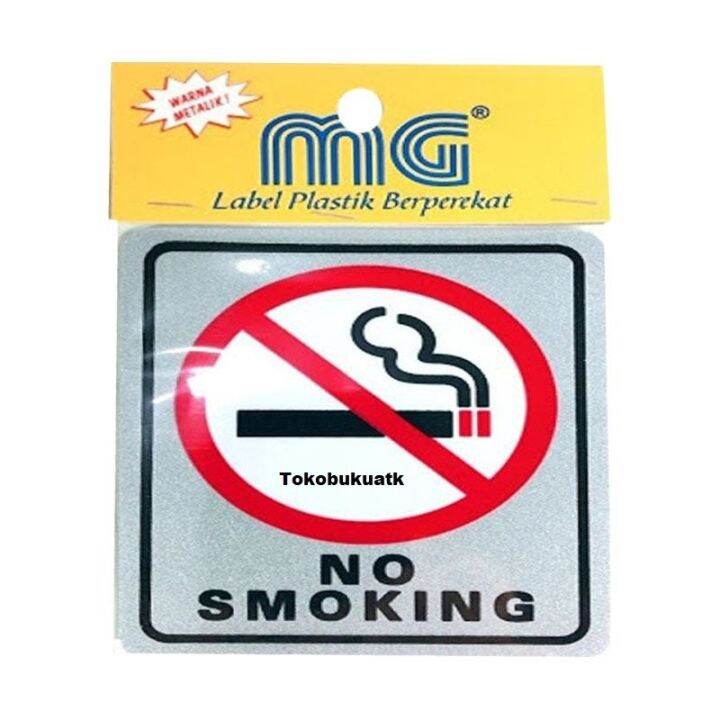 Sticker tulisan NO SMOKING | Lazada Indonesia