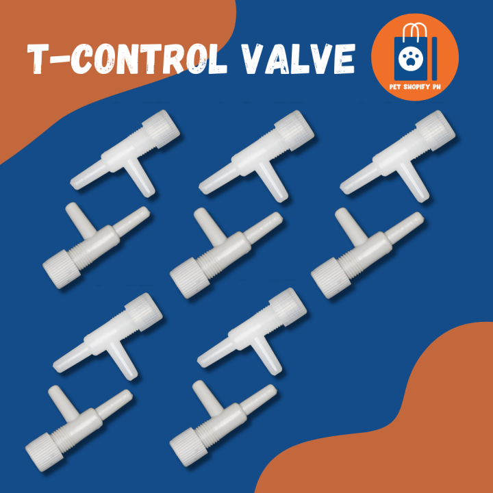 Plastic T Control Valve for Aquarium Multiple Air Passage Connector ...
