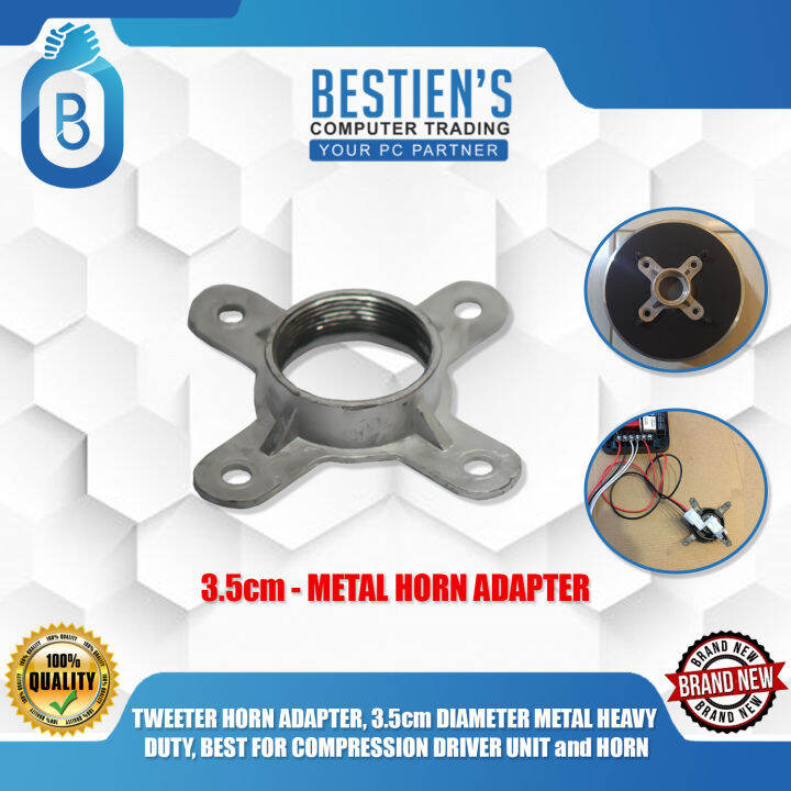 TWEETER HORN ADAPTER, 3.5cm DIAMETER METAL HEAVY DUTY, BEST FOR ...