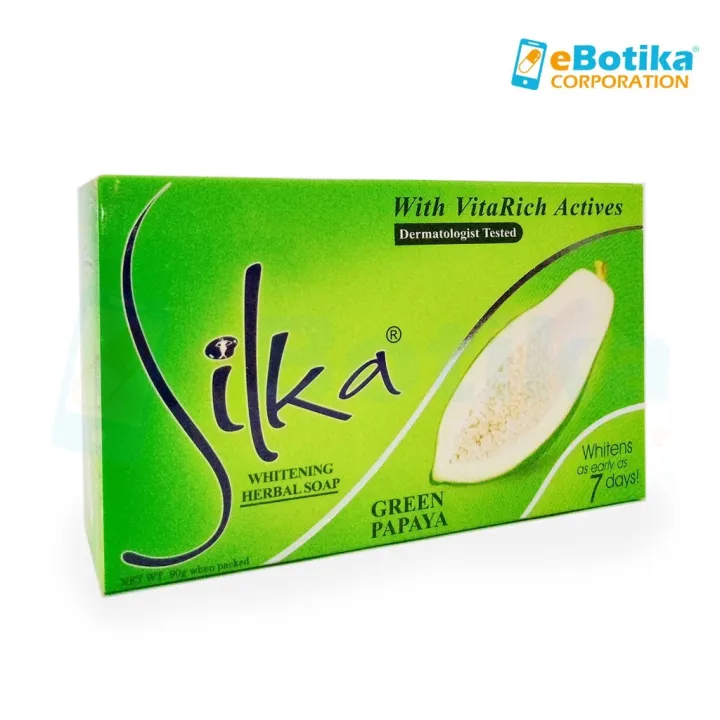 Silka Whitening Soap Green Papaya 90g | Lazada PH