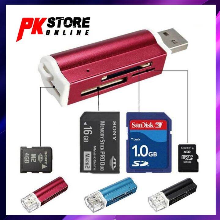 R405 4 IN 1 CARD READER USB FLASH MEMOTY ALL IN ONE MULTI-FUNCTION CARD ...