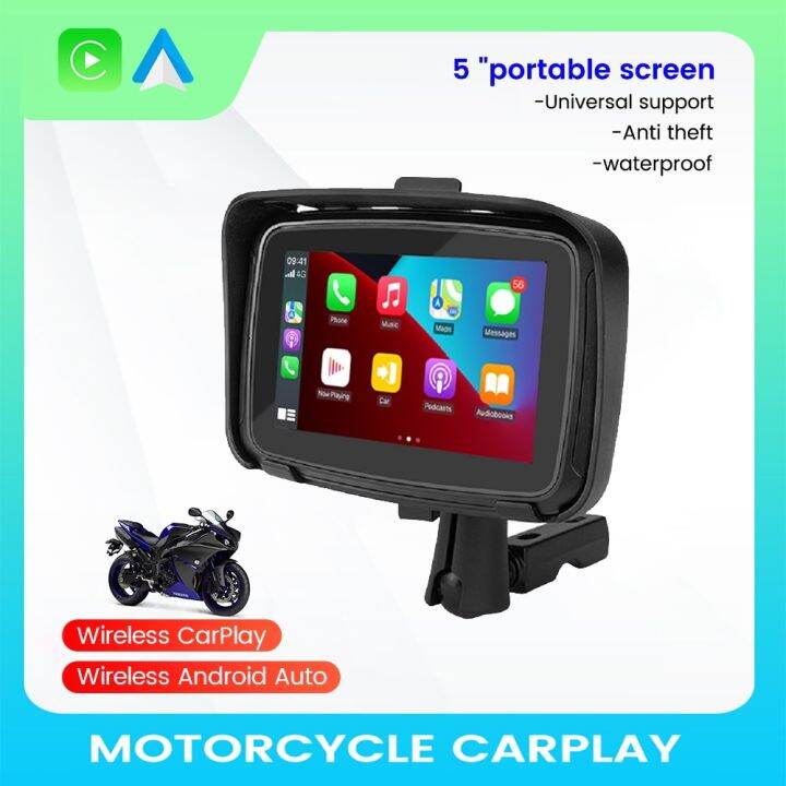 5 Inch Portable Motorcycle LCD Display IPX7 Waterproof Monitor For ...