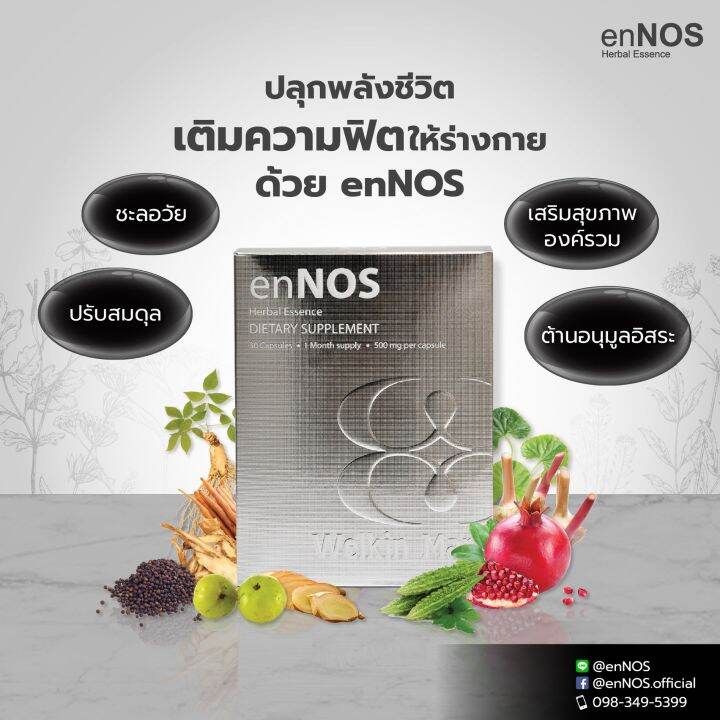 enNOS อาหารเสริมสมุนไพรเพื่อสุขภาพ | Lazada.co.th