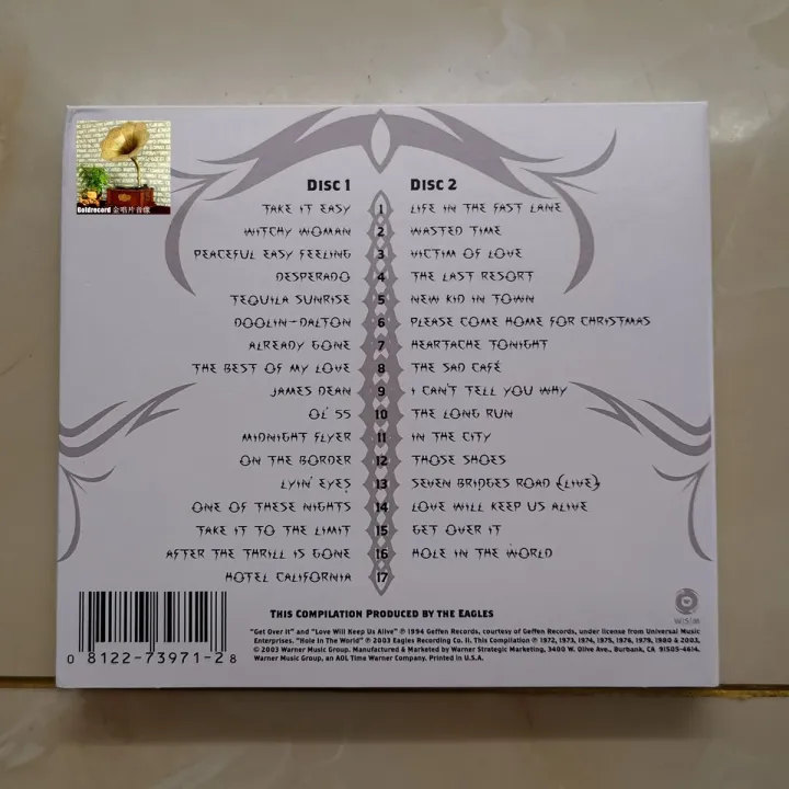 Eagles the very best of of luxury 2CD car CD | Lazada PH