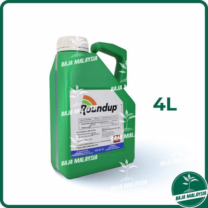 ROUND UP Glyphosate 41% Racun Rumput Rumpai 4 LITER | Lazada