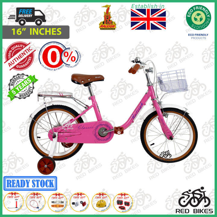 Raleigh Mini Classic City Bike 16" Inch Bicycle With Single Speed ...