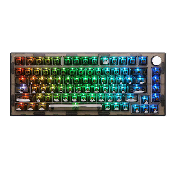 POMAKER Airy Keycaps 143 Keys ESA Profile PC Transparent Keycaps Set ...
