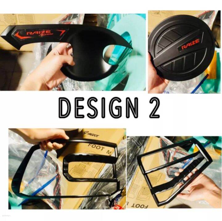 Toyota Raize Matte Black Combo Set with Red Raize Logo ( Raize ...