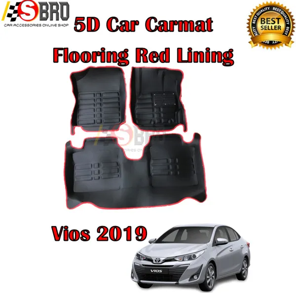 Toyota Vios 2019-2022 5D Carpet Car Mat Floor Mat OEM Karpet Car ...