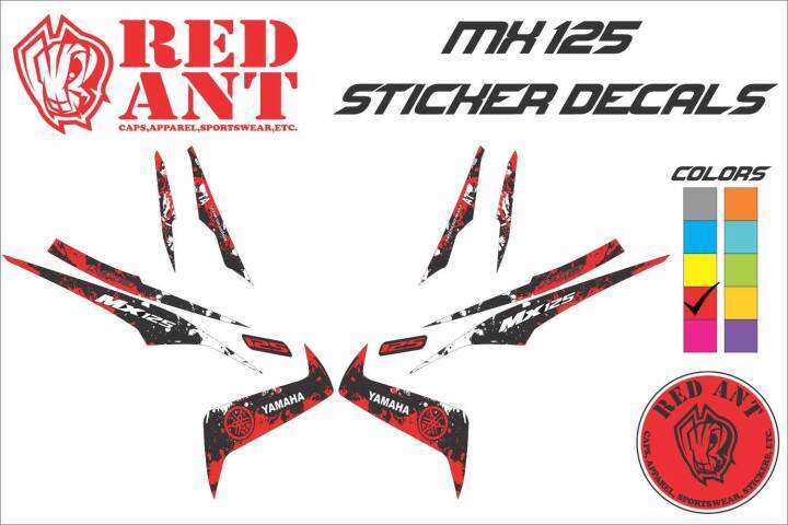 MX 125 STICKER DECALS | Lazada PH