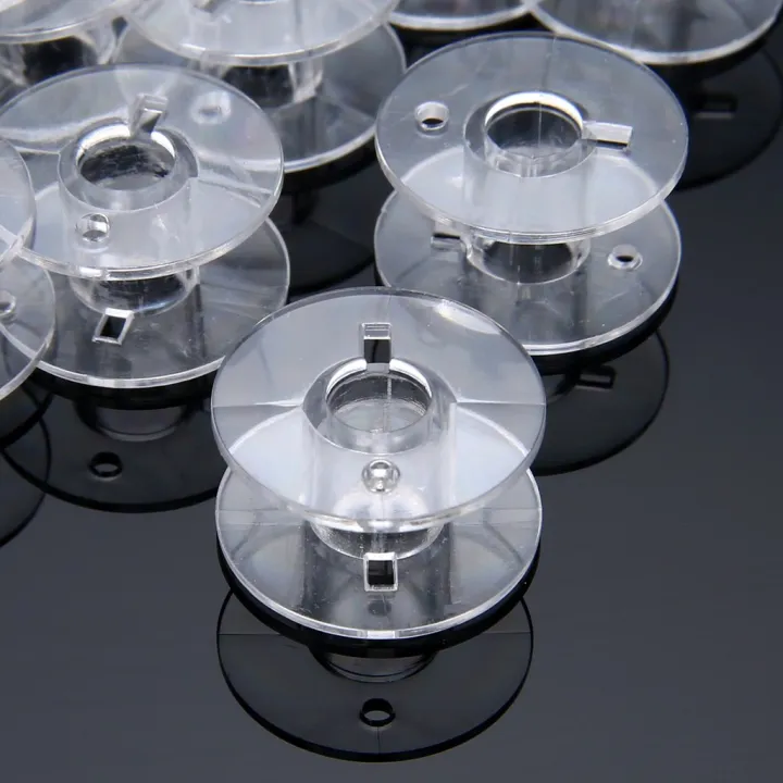 30pcs Transparent Plastic Sewing Machine Bobbin Spool For Brother ...