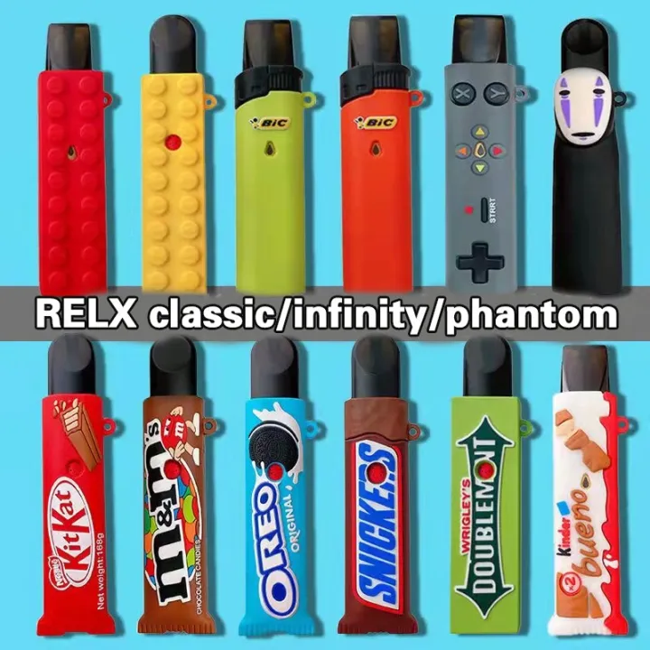 RELX Classic/shift/ Infinity/phantom Vape Case Chocolate Silicone Pods ...